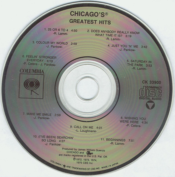 Conny's Chicago Homepage: Chicago XI - Greatest Hits - Details