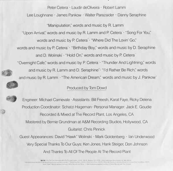 Conny's Chicago Homepage: Chicago XIV - Details