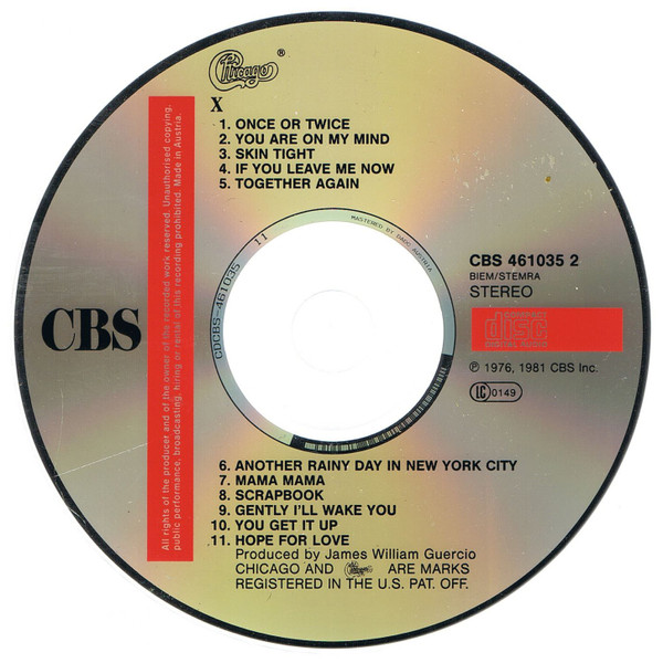 Conny's Chicago Homepage: Chicago X - Details