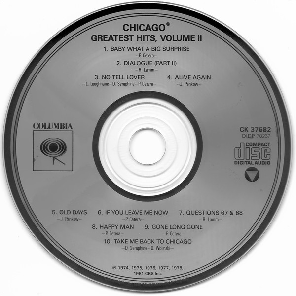 Conny's Chicago Homepage: Greatest Hits Volume II - Details