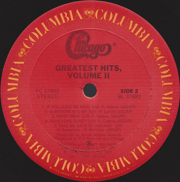 Conny's Chicago Homepage: Greatest Hits Volume II - Details